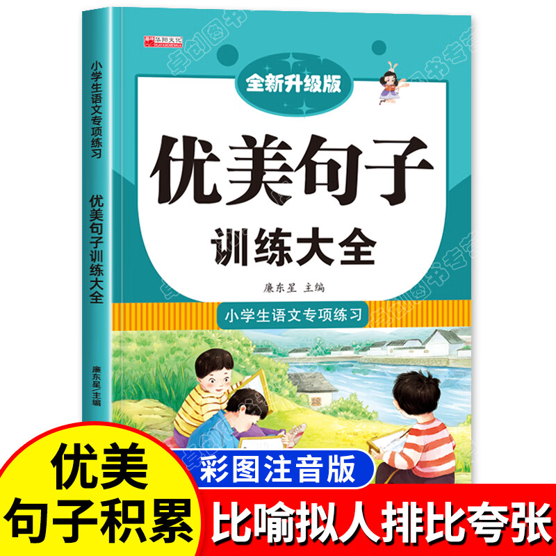 优美句子积累大全 小学生语文专项训练书籍 一二三年级优美的句子日积月累摘抄本好词好句好段 四五六年级 小学通用