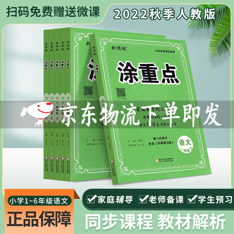2024版领程涂重点语文一二三四五六年级上册下册人教版RJ小学123456年级上册课堂笔记全解小学语文通用版教材解读基础知识 涂重点四年级上册语文人教版