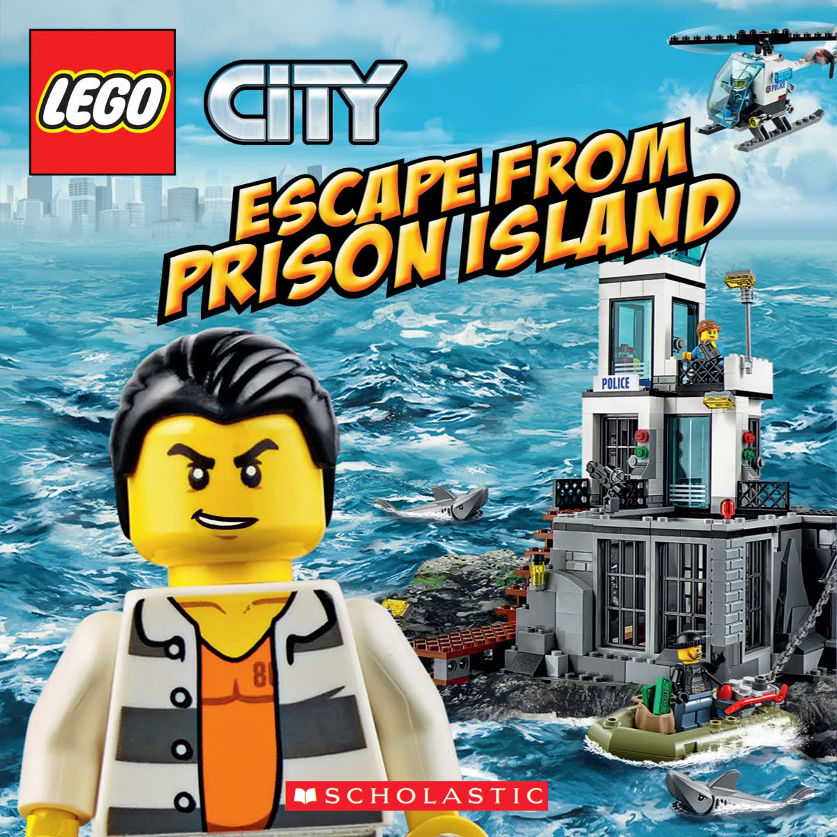 Escape From Prison Island (Lego City: 8X8) 英文原版 进口故事书