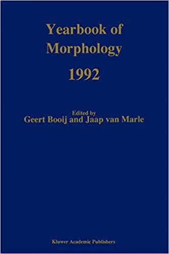 Yearbook of Morphology 1992