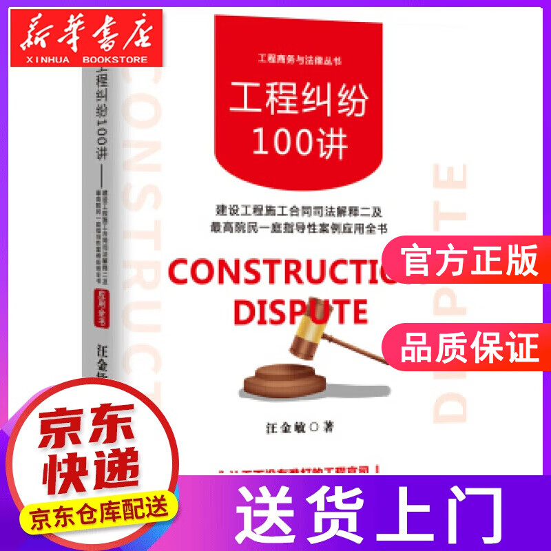 工程纠纷100讲 —建设工程施工合同司法解释二 及院民一庭指导性案例应用全书 汪金敏 中