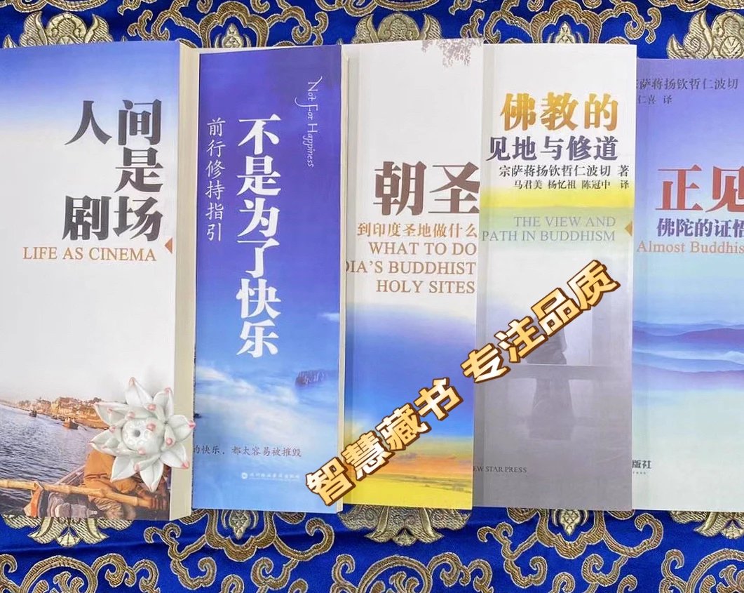 《人间是剧场》《不是为了快乐》《朝圣》《佛教的见地与修行》《正见佛陀的怔悟》宗萨蒋扬钦仁波切