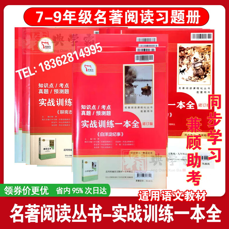 实战训练一本全西游记朝花夕拾考点名著阅读初中七79年级通用 西游记 练习册 七上 初中通用