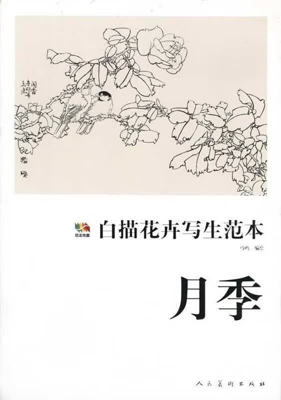 白描花卉写生范本·月季