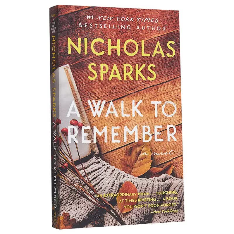 现货 英文原版 留住一片情 英文原版 A Walk to Remember 纯情爱情小说 尼古拉斯斯帕克思 Nicholas Sparks