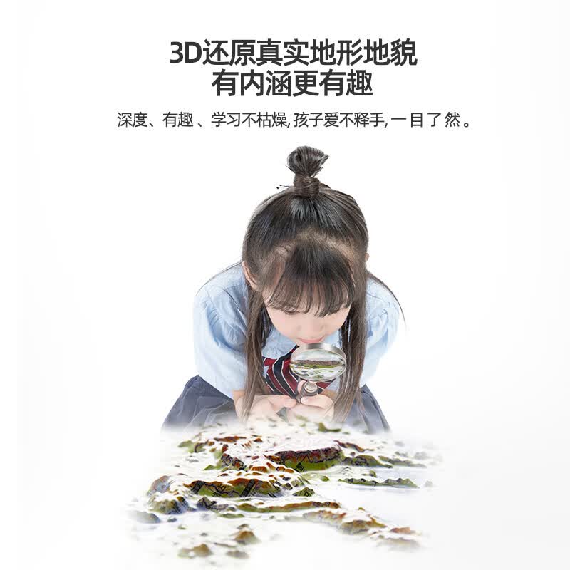 【共9张】2022新版中国和世界3D立体凹凸地形图+学生地理地图 中小学生地理学习版气候图水系图洋流图长江流