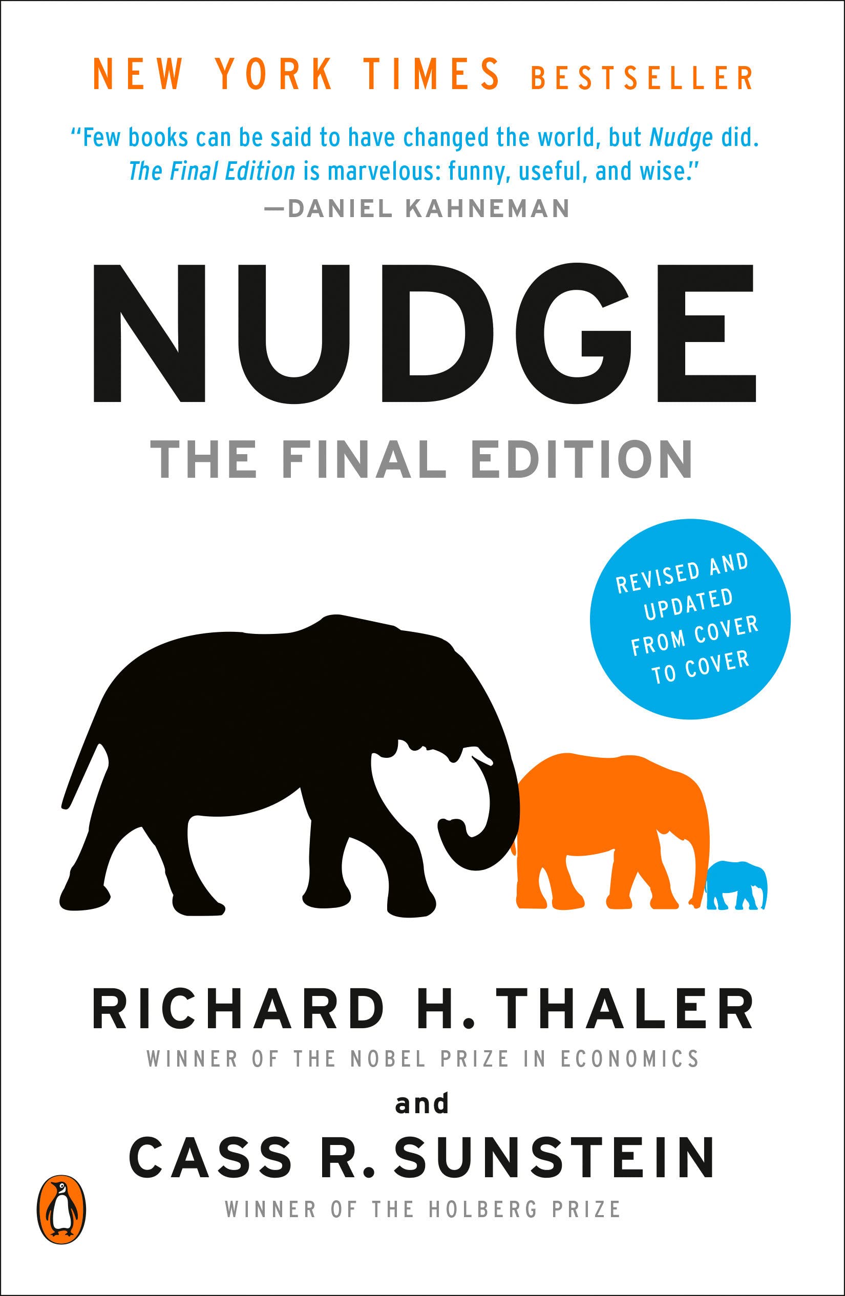 现货 助推 新修订版 诺贝尔经济学奖得主 Richard H. Thaler 理查德·塞勒 英文原版 Nudge: The Final Edition
