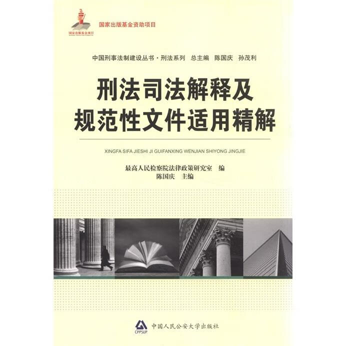 刑法司法解释及规范性文件适用精解 陈国庆 主编