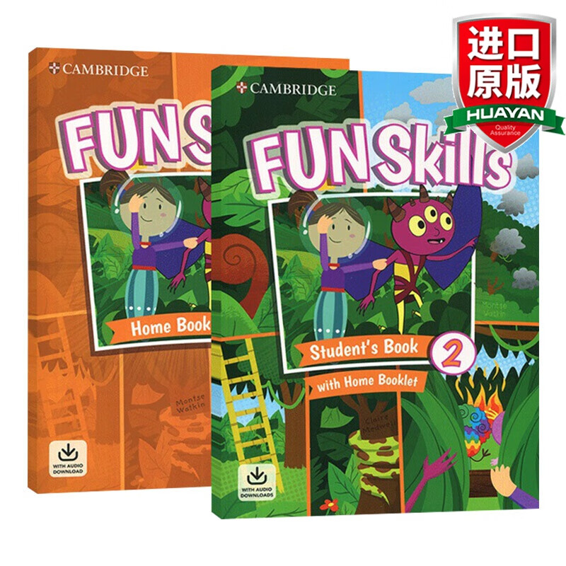 英文原版 Fun Skills Level 2 for Pre A1 Starters 2级 全英文版