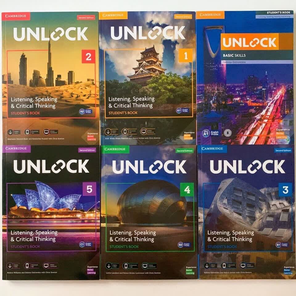 高品质 Unlock教材 剑桥英语新版 basic/1/2/3/4/5 听说/读写 听说全套