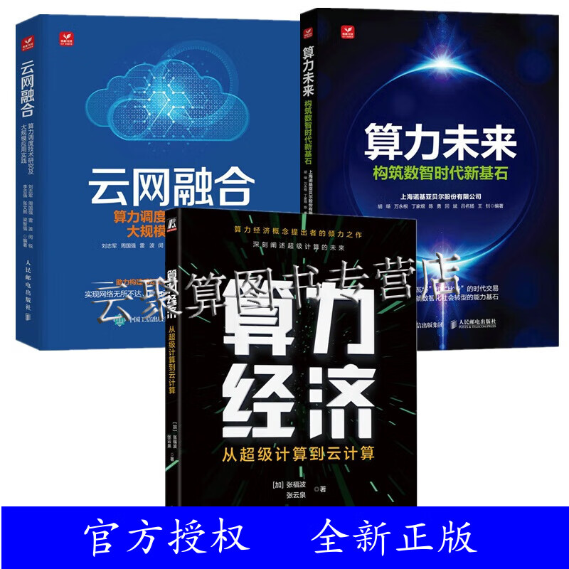 3册 算力经济 从超级计算到云计算+算力未来 构筑数智时代新基石+云网融合 算力调度技术研究及大规模应用实践 云计算 算力网络