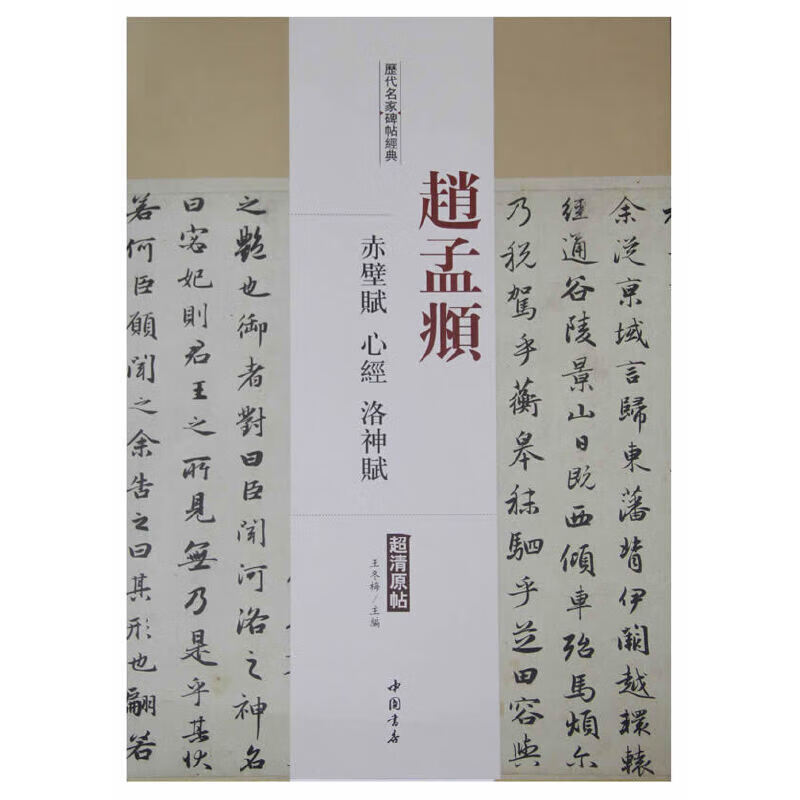 历代名家碑帖经典赵孟頫赤壁赋心经洛神赋