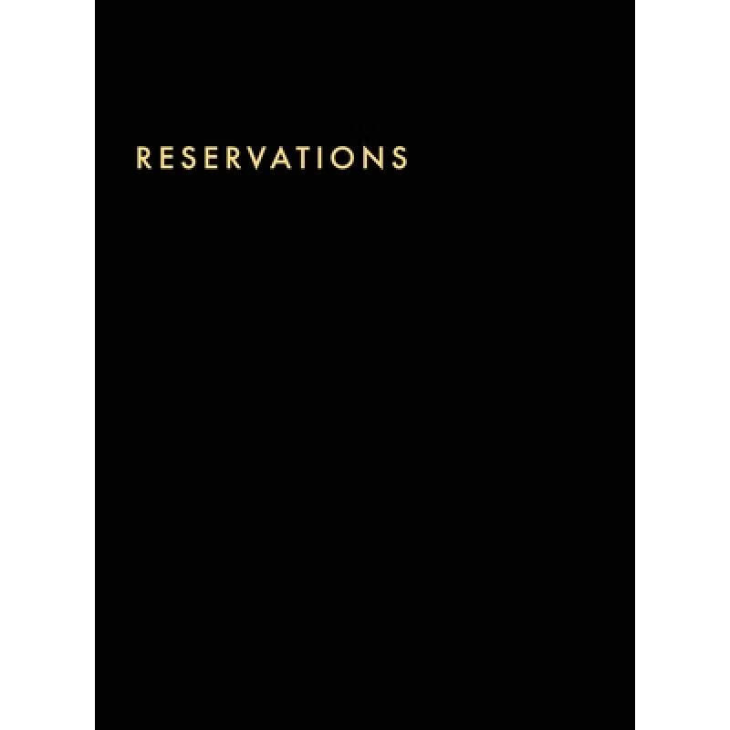 Reservations Book: Hardcover Restaurant Rese...