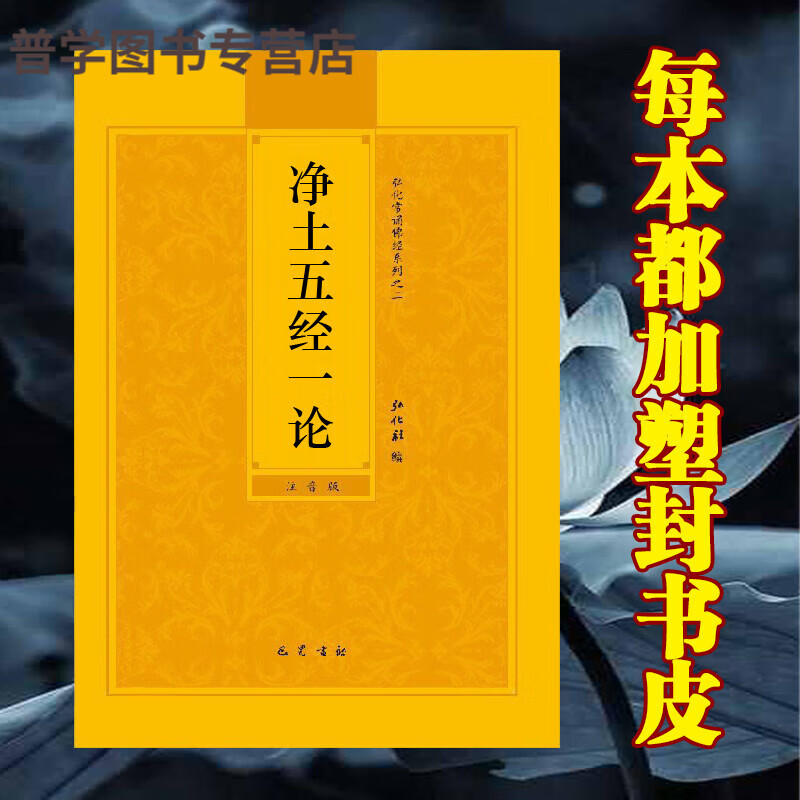 16K五经一论拼音版净土五经一论注音版简体弘化常诵佛经读诵本
