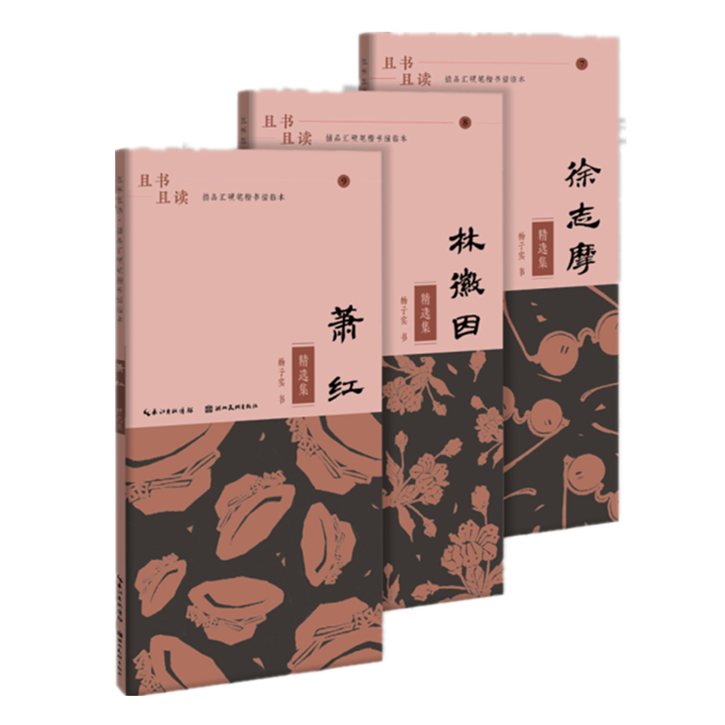 3册套 且书且读·描品汇硬笔楷书描临本:林徽因+徐志摩+萧红 正货