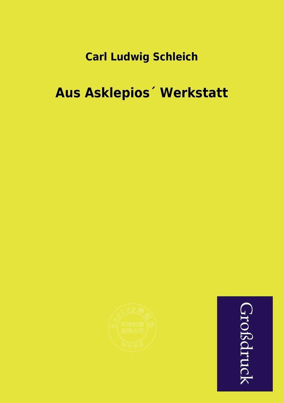预售 按需印刷Aus Asklepios Werkstatt德语ger
