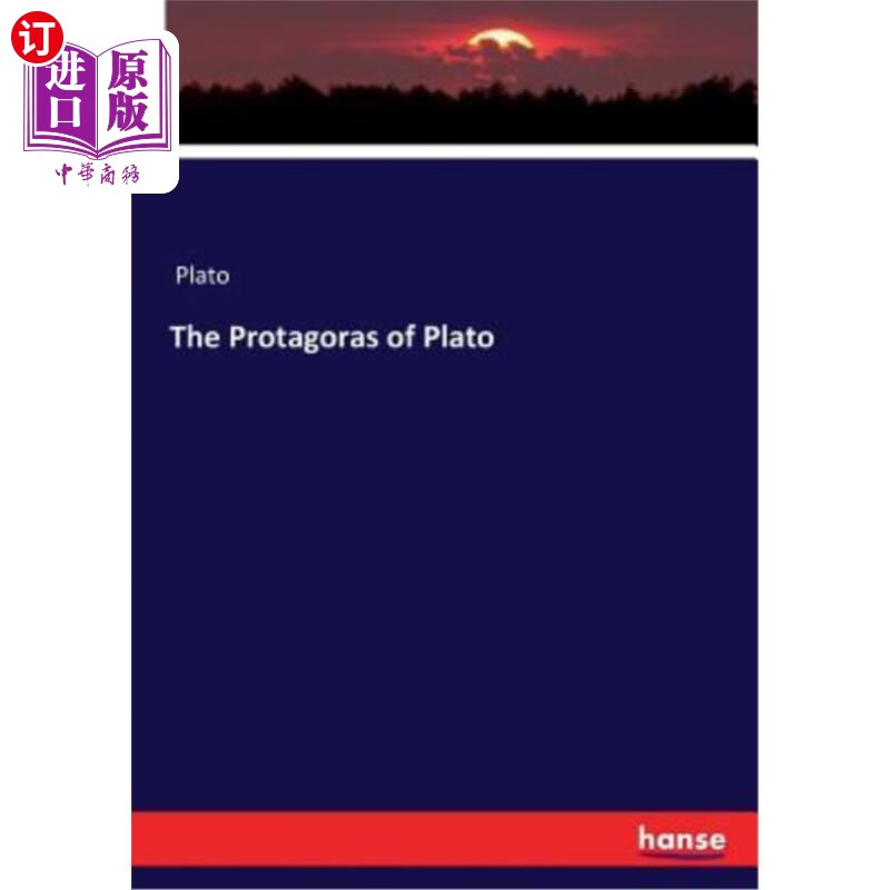 海外直订The Protagoras of Plato 柏拉图的普罗泰戈拉
