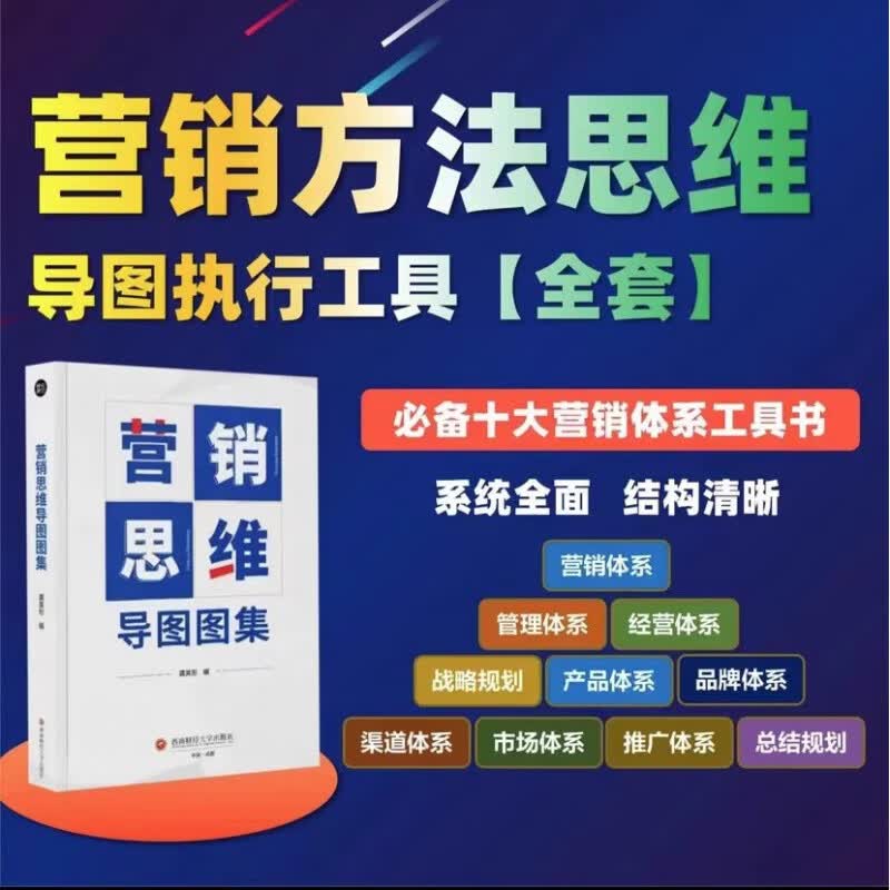 营销思维导图图集十大体系营销思维方法+营销工具包资料送电子 纸质版+电子版+工具包