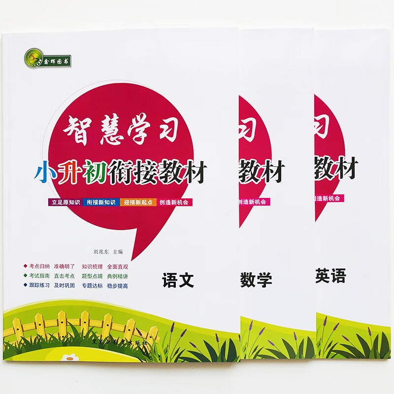 2023新版鑫辉图书智慧学习小升初衔接教材暑假作业语文数学英语 语数英3本