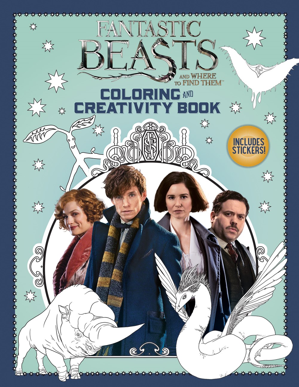 Fantastic Beasts and Where to Find Them: Coloring and Creativity Book 神奇动物在哪里：涂色创意书 英文原版 进口故事书