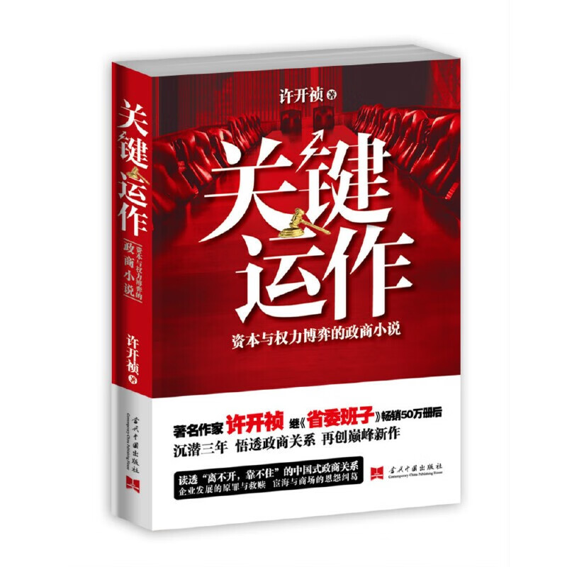 【包邮】许开祯官场小说作品 省委市委班子书籍 关键运作：资本与权力博弈的政商小说 定价39.8
