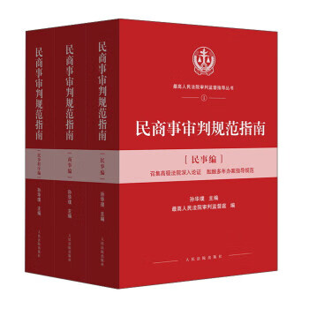 民商事审判规范指南 人民法院审判监督庭【书】