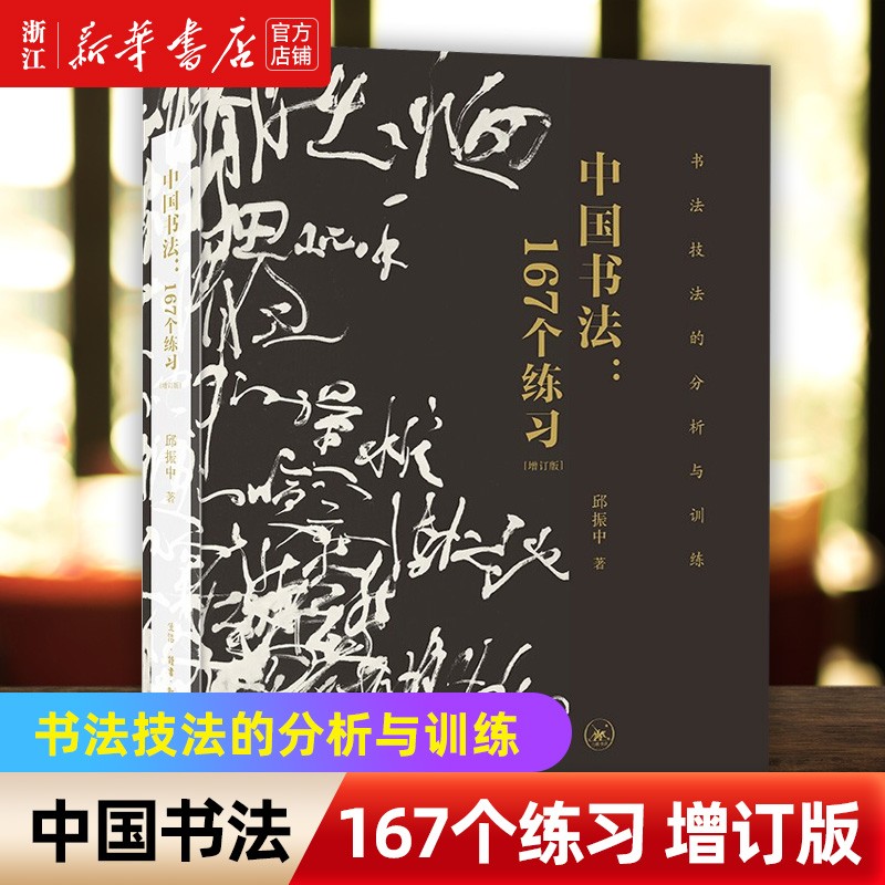 中国书法167个练习(增订版书法技法的分析与训练)邱振中毛笔钢笔书写技巧书法教程 书写写作技巧入门书三联书店