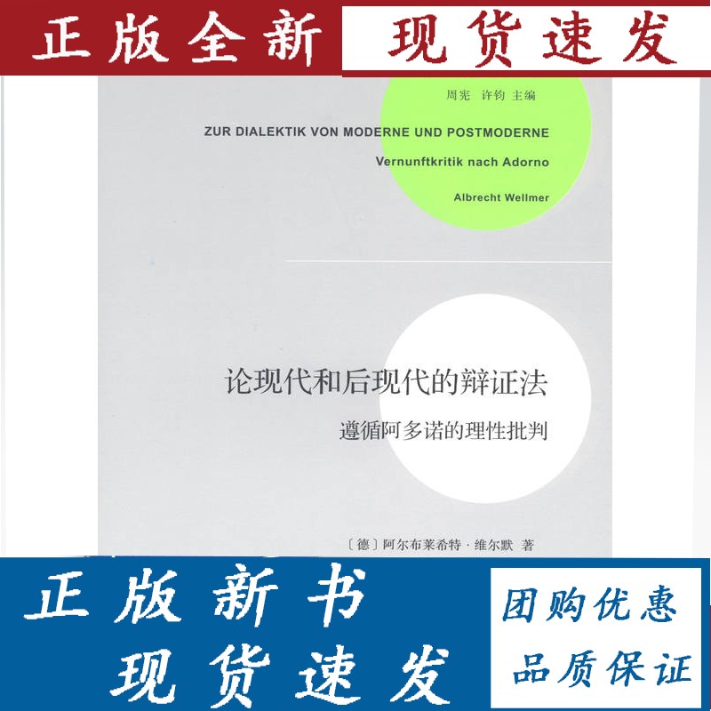 论现代和后现代的辩证法:遵循阿多诺的理性批判(现代性研究译丛) 【德】阿尔布莱希特
