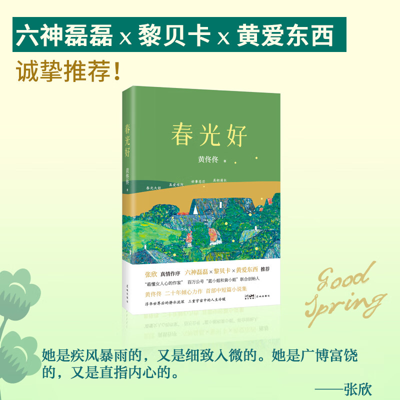 春光好 （“最懂女人心的作者” 百万公号“蓝小姐和黄小姐”联合创始人黄佟佟 中短篇集 张欣作序  六神磊磊 × 黎贝卡 × 黄爱东西  推荐）