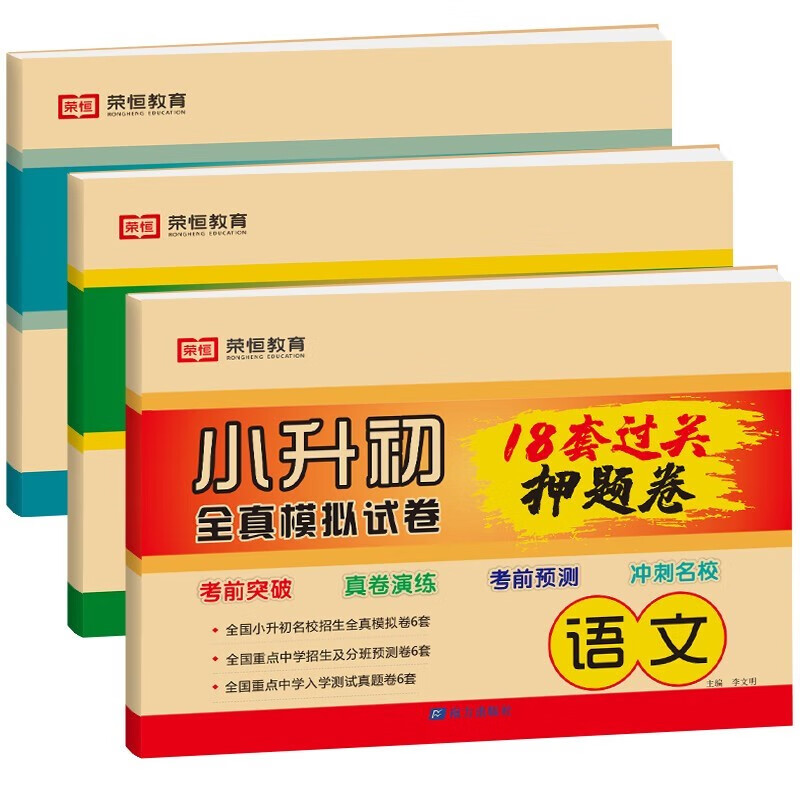 包邮 2023年小升初真题试卷小升初必刷题总复习资料语文数学六年级下册