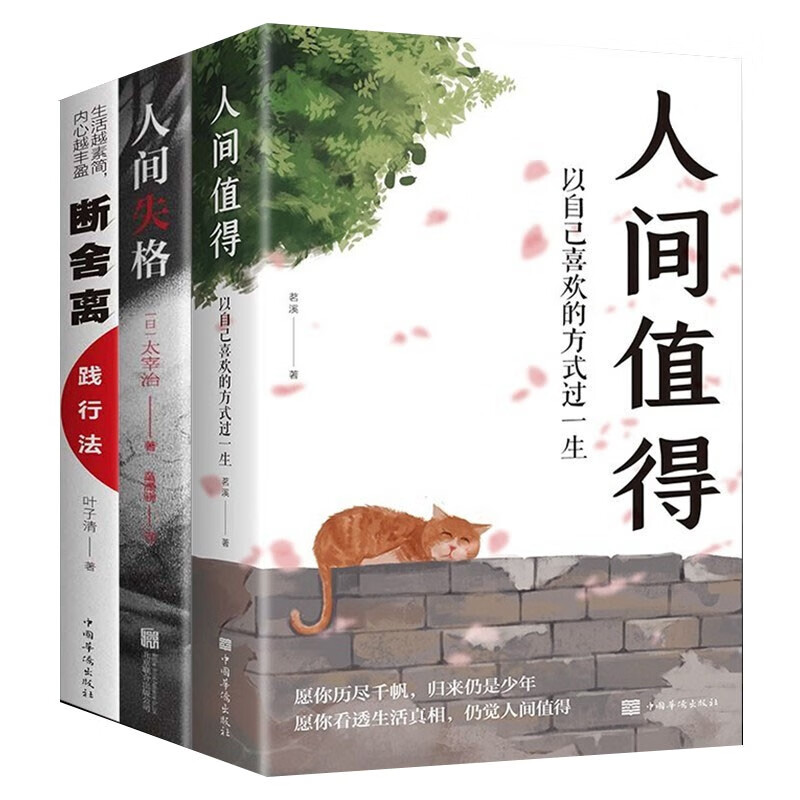 三册人间值得人间失格 断舍离 经典励志成功学书籍