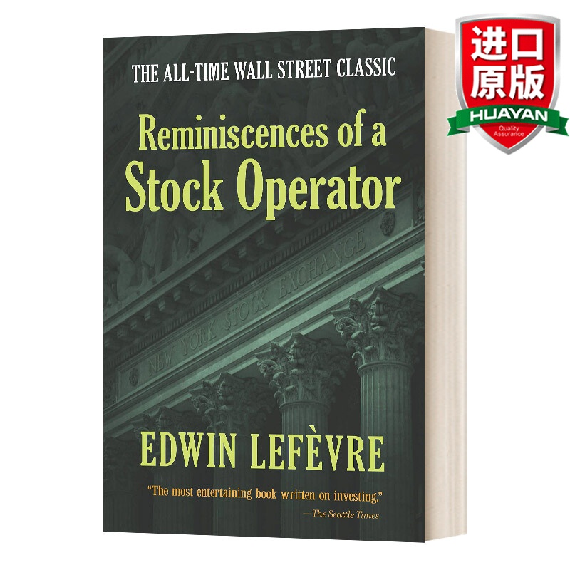 Reminiscences of a Stock Operator 英文原版 股票作手回忆录 英文版 进口英语原版书籍