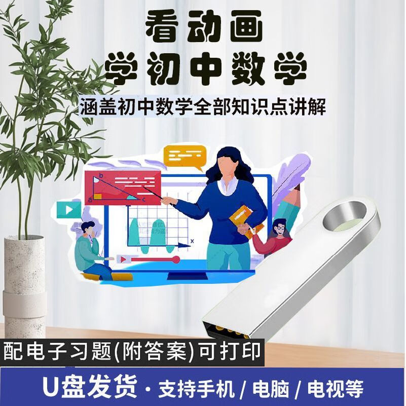视频789年级看动画学同步早优盘 初一数学动画视频