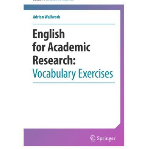 English for Academic Research Vocabulary Exercises