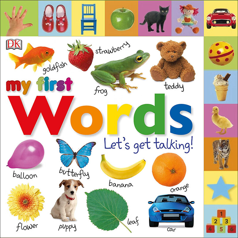 My First words Let's Get talking My First 启蒙学说话 英文原版 系列学说话单词书DK出版趣味益智英语启蒙低幼亲子认知纸板书 3-8岁