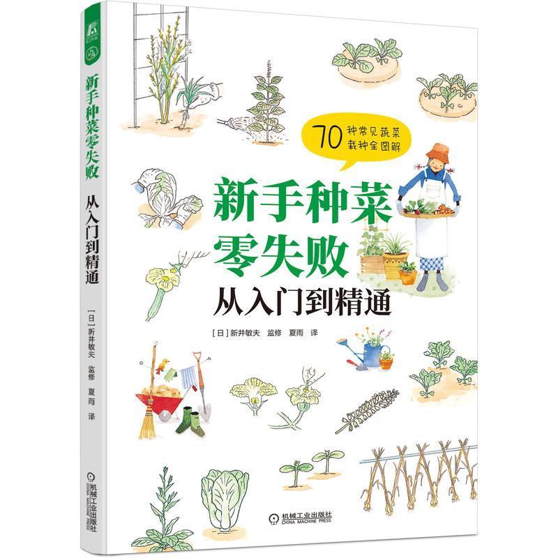 新手种菜零失败:从入门到精通新井敏夫机械工业出版社9787111448020 家居书籍