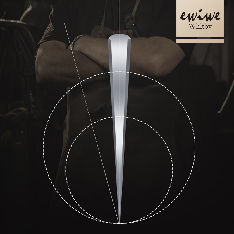 EWIWE全钢刀具套装厨房家用菜刀厨具全套剁骨刀切片圆筒套装刀具六件套 立式可拆洗/ 桶装六件套装,买饭粒