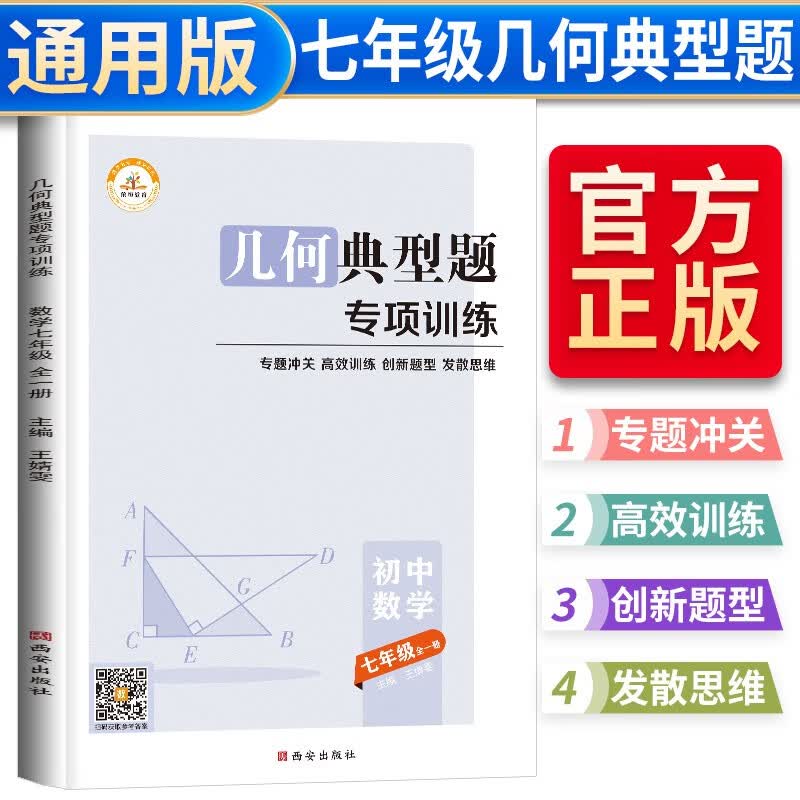 初中典型题专项训练·七年级几何 初中数学必刷题专项训练七年级几何解题方法与技巧高效训练典型题7年级易错题初一综合题