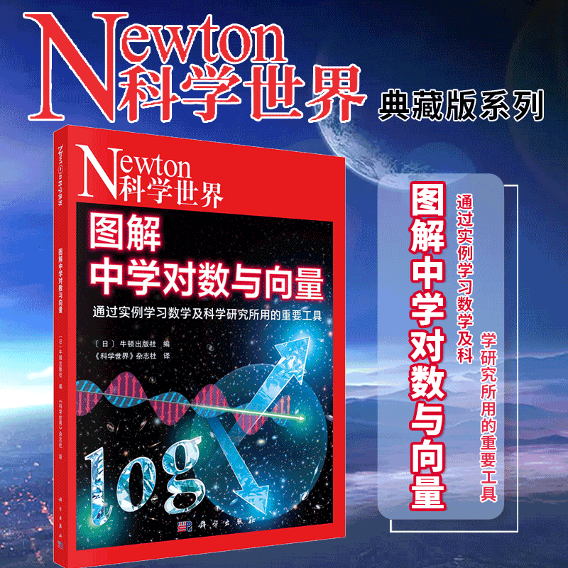 Newton科学世界杂志2023年典藏版系列图书：图解中学物理/图解中学对数与向量/图解人体手册/中学化学/中学虚数 2023年增刊 图解中学对数与向量