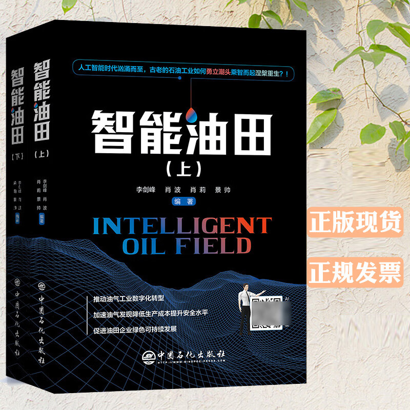 【 智能油田 上下2册 李剑峰 肖波 肖莉 景帅 工业技术 石油天然气工业 人工智能信息化 油田业务数据分析书籍 中国石化