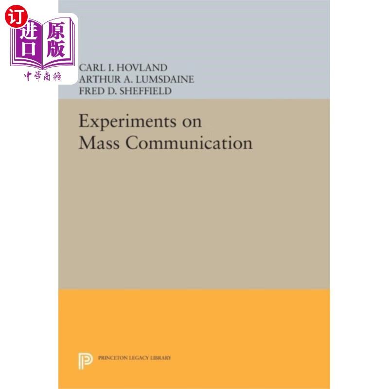 海外直订Experiments on Mass Communication 大众传播实验