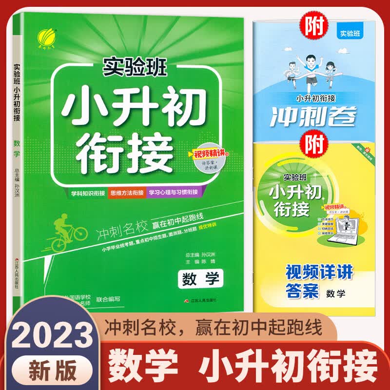 2023春雨暑假衔接实验班小升初暑假衔接教材语文数学英语套装 小学毕业升初中语数英六升七年级小升初系统总 数学(通用版) 小学升初中