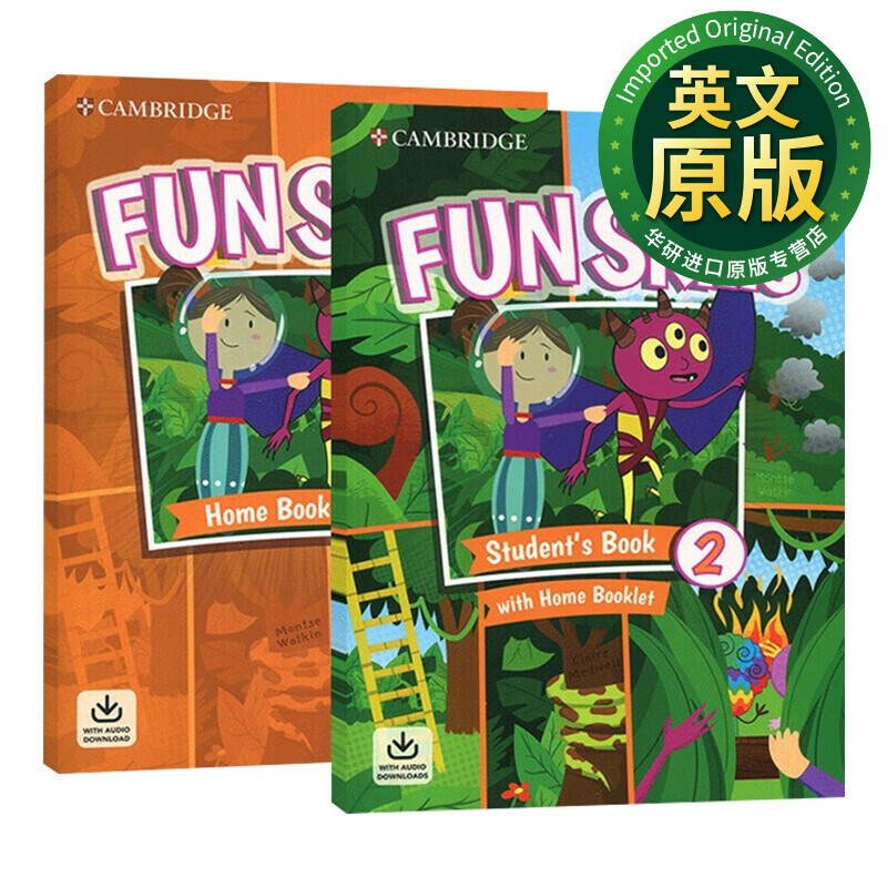新版剑桥少儿英语YLE考试一级官方备考书 英文原版 Fun Skills Level 2 for Pre A1 Starters 学生用书+练习册 英文版进口原版书籍