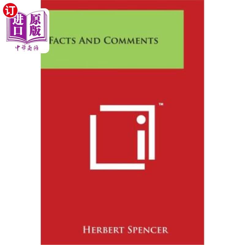 海外直订Facts And Comments 事实和评论