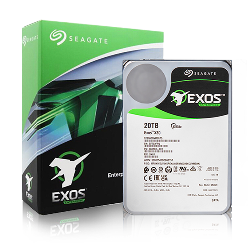 希捷(Seagate)企业级硬盘 20TB 256MB 7200RPM SATA接口 希捷银河 Exos X20系列 ...