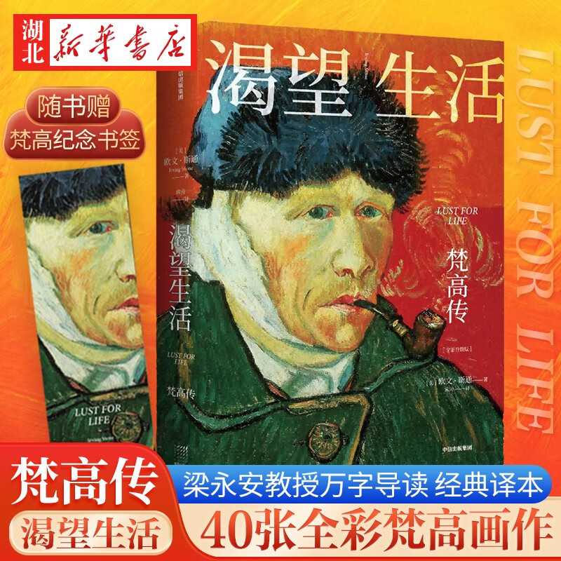 渴望生活 梵高传 40张全彩梵高画作 传记小说之父欧文·斯通的经典梁永安教授导读 青少年励志读物初中生课外阅读书目 中信出版社