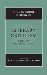 The Cambridge History of Literary Criticism