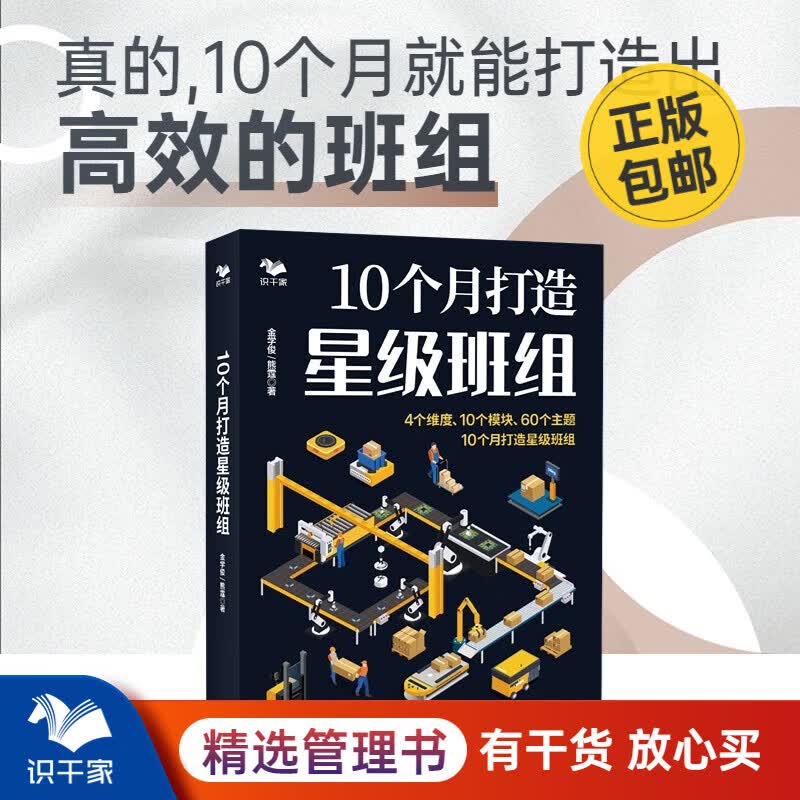 10个月打造星级班组（4个维度，10个模块，60个主题）/工业工厂制造业精益管理书籍团购送朋友礼物