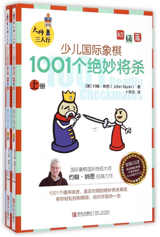 少儿国际象棋1001个绝妙将杀(初级篇上下)/大师三人行