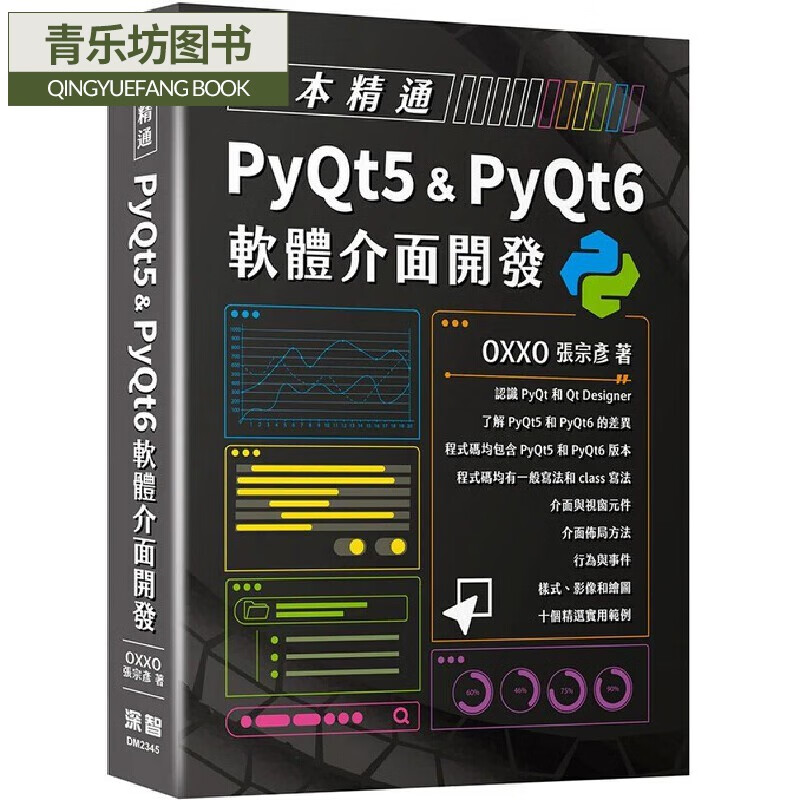预售 一本精通：PyQt5 & PyQt6 软件界面开发 深智数位 OXXO （张宗彦）